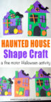Shape Haunted House Craft - Happy Toddler Playtime