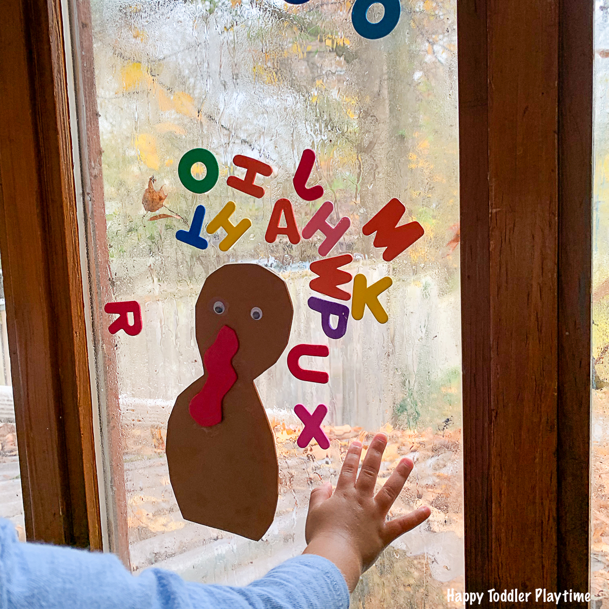 Alphabet Turkey Activity - Happy Toddler Playtime