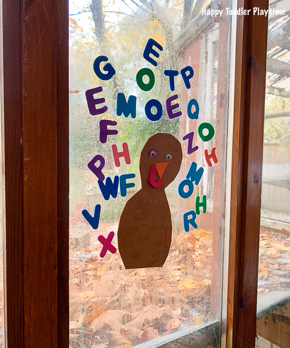 Alphabet Turkey Activity - Happy Toddler Playtime
