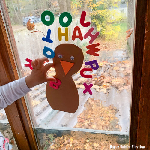 Alphabet Turkey Activity - Happy Toddler Playtime