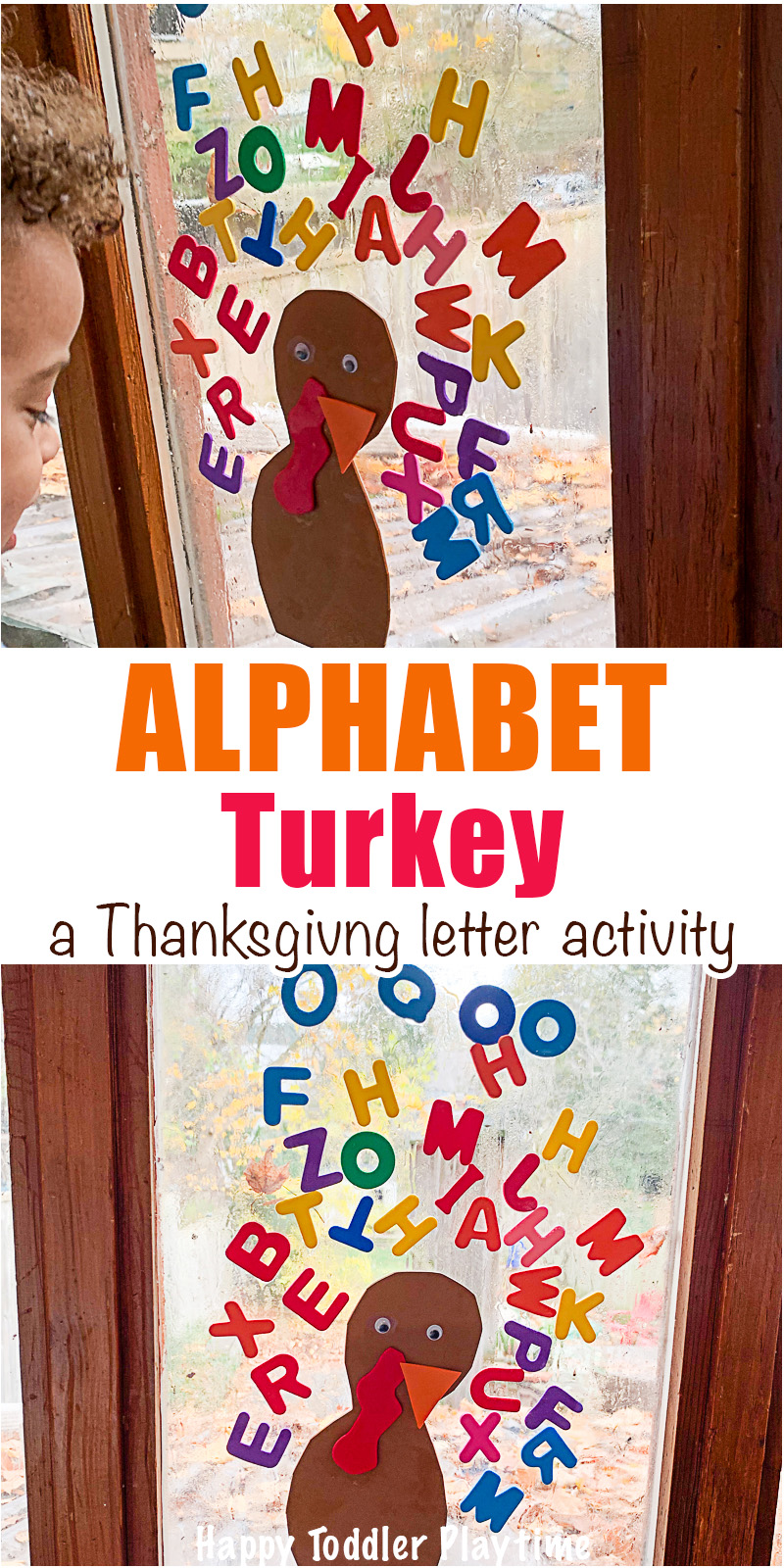 Alphabet Turkey Activity - Happy Toddler Playtime