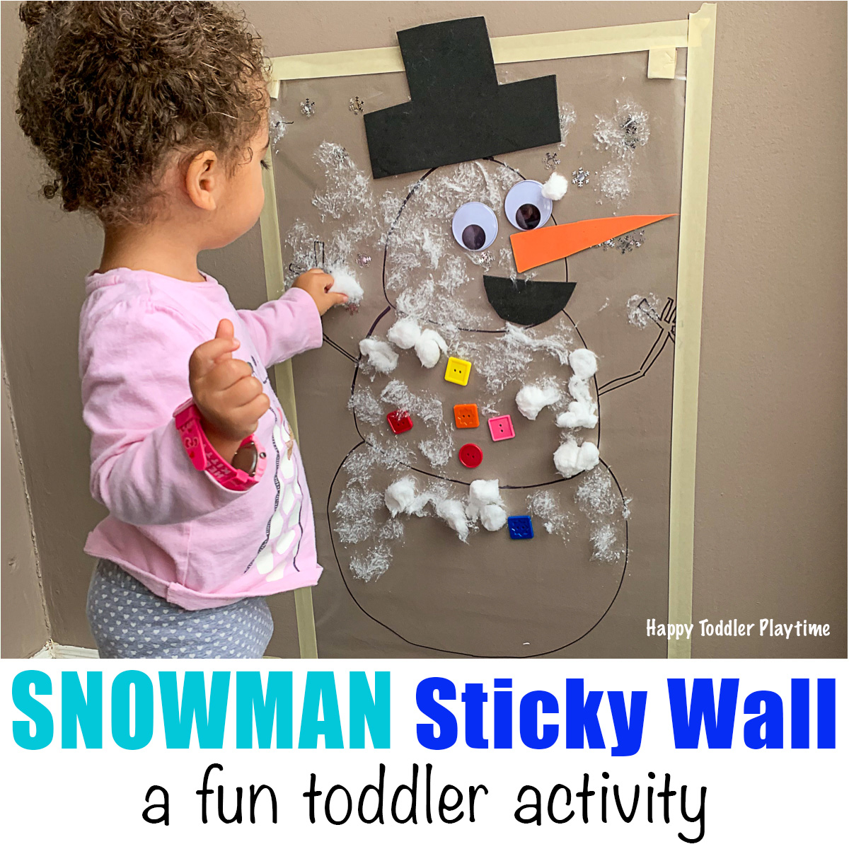 21 Amazing Christmas Sticky Wall: Contact Paper Activities - Happy ...