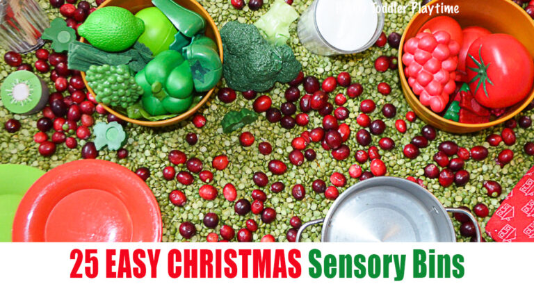 25+ Easy Christmas Sensory Bins - Happy Toddler Playtime