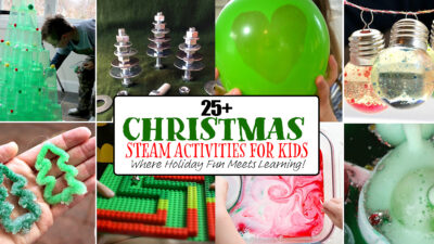 25+ Easy Christmas STEAM Activities for Kids - Happy Toddler Playtime
