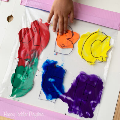 Alphabet Sensory Bag - Happy Toddler Playtime