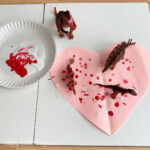 Dinosaur Painted Hearts Craft - Happy Toddler Playtime