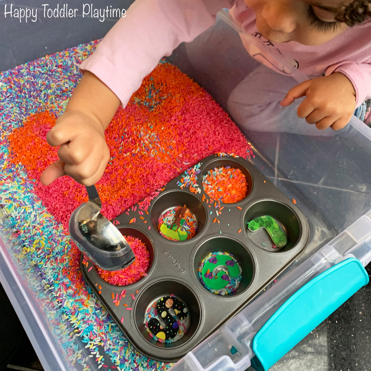 Hide the Alphabet Toddler Activity - Happy Toddler Playtime
