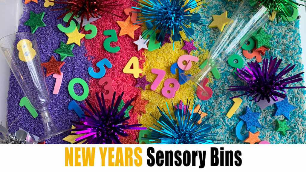 New Years Sensory Bins - Happy Toddler Playtime