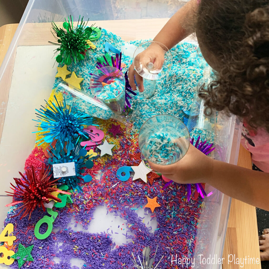 New Years Sensory Bins - Happy Toddler Playtime