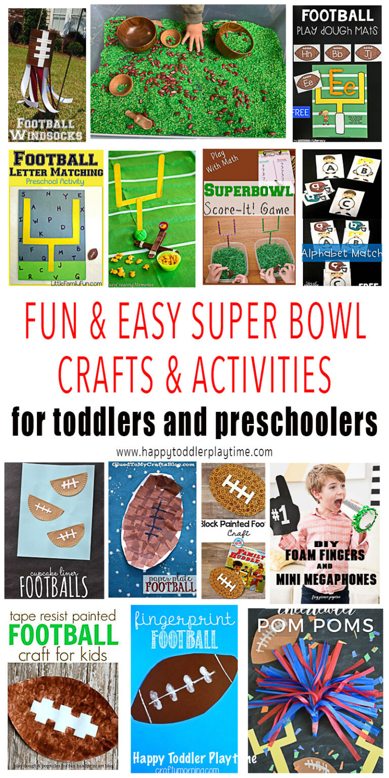 21+ Super Bowl Activities & Crafts for Kids - Happy Toddler Playtime