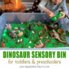 Dinosaur Sensory Bin for Toddlers - Happy Toddler Playtime