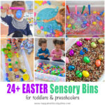 24 Easter Sensory Bins - Happy Toddler Playtime