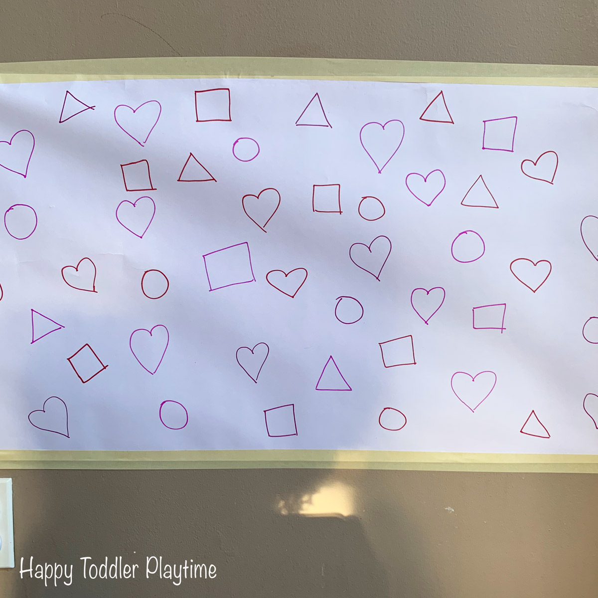 Find the Heart Sticker Activity - Happy Toddler Playtime