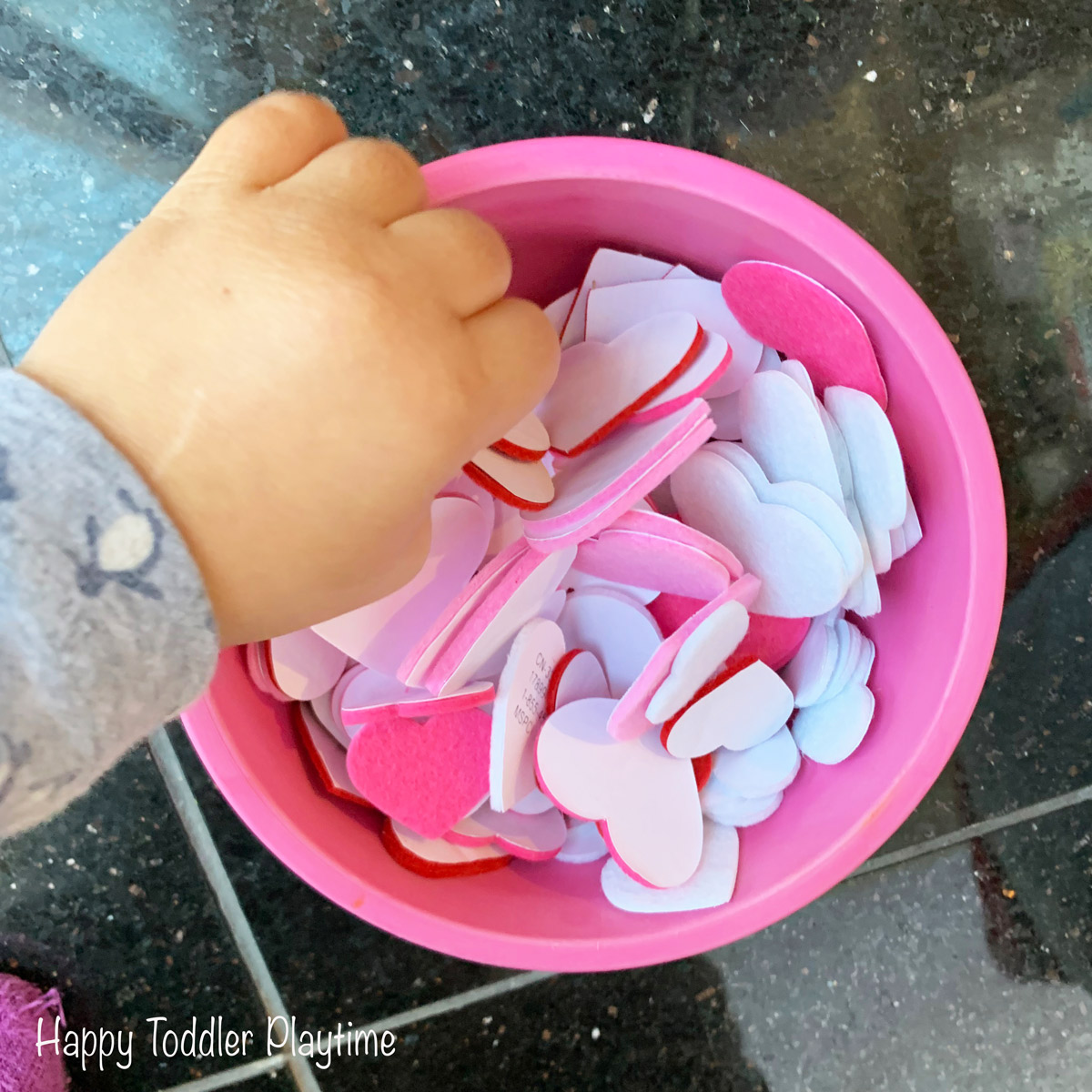 Find the Heart Sticker Activity - Happy Toddler Playtime