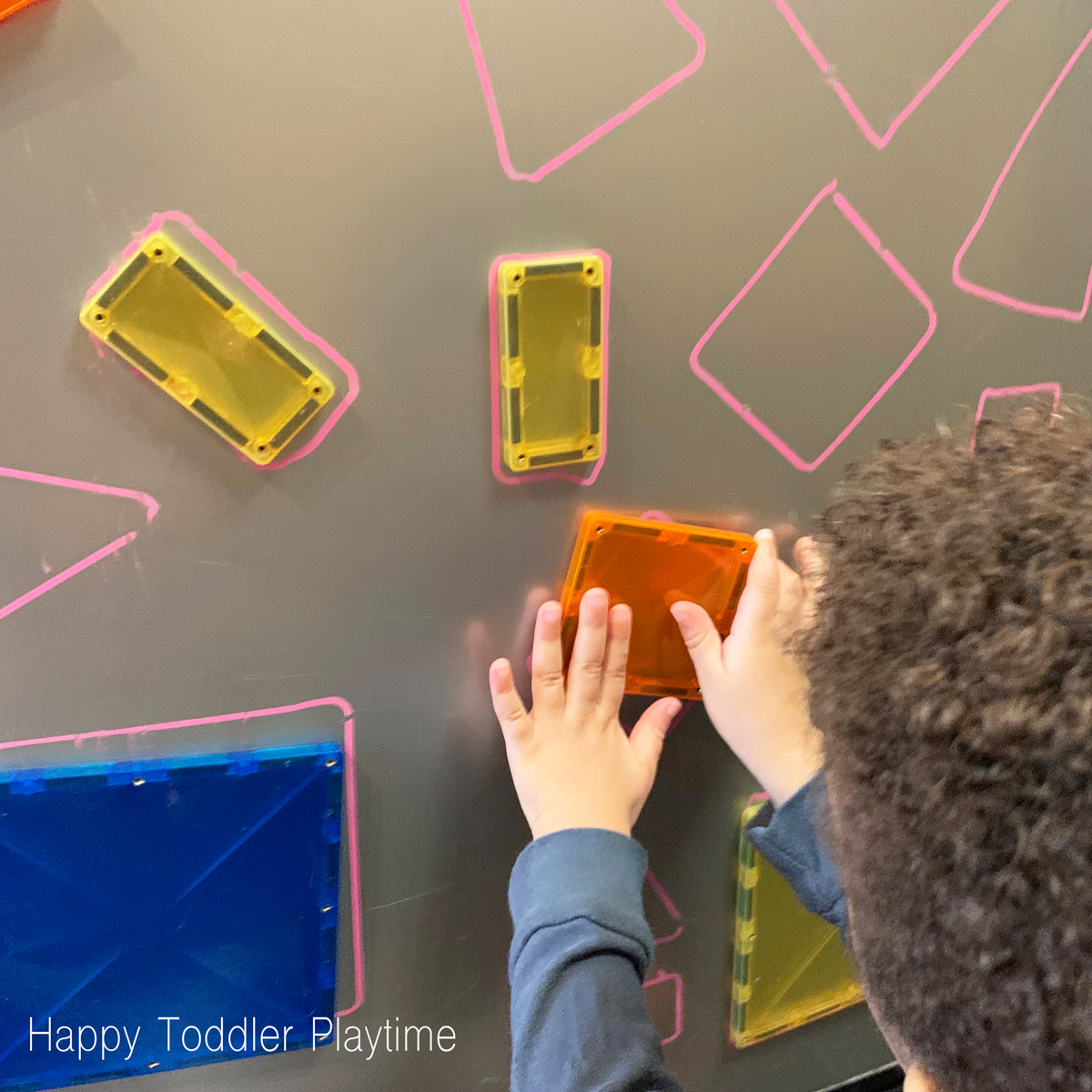 Fridge Shape Match Activity - Happy Toddler Playtime