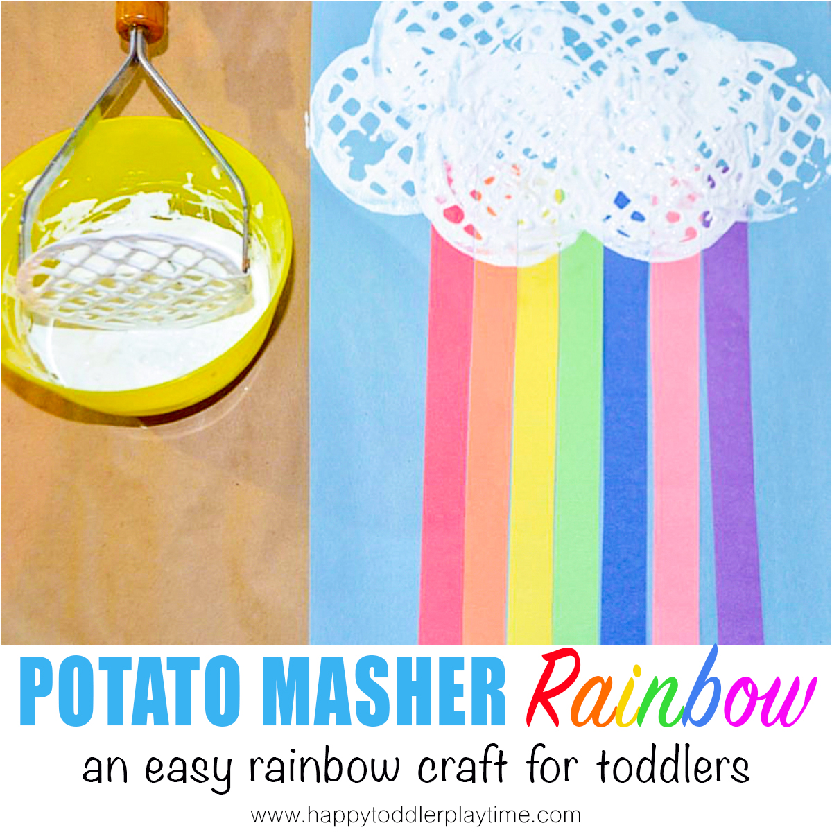Rainbow Craft - Happy Toddler Playtime