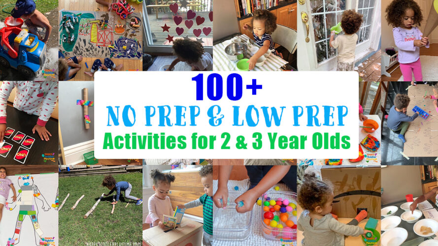 100+ No-Prep Indoor Activities for 2 & 3 Year Olds - Happy Toddler Playtime