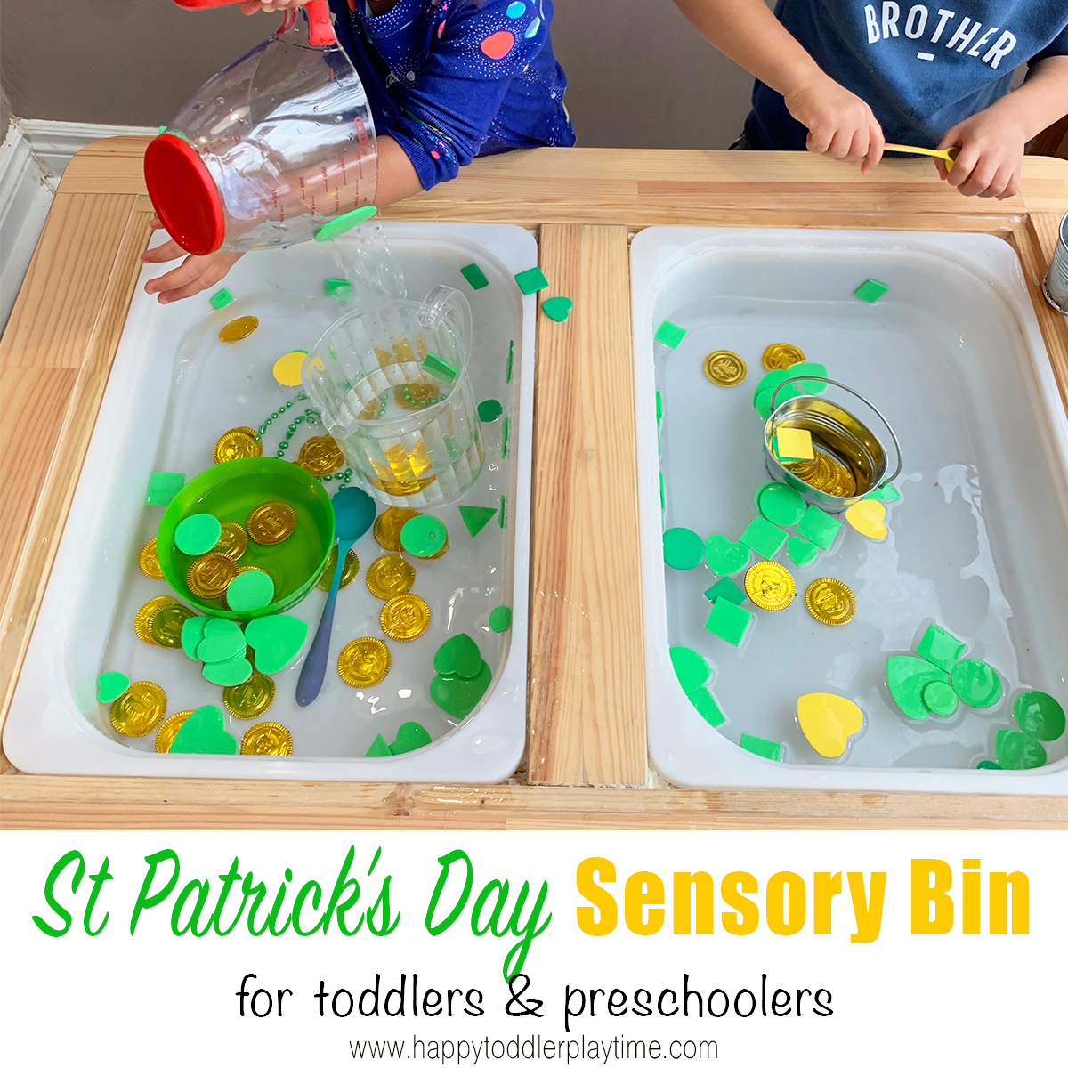 St Patrick's Day Sensory Activity - Happy Toddler Playtime