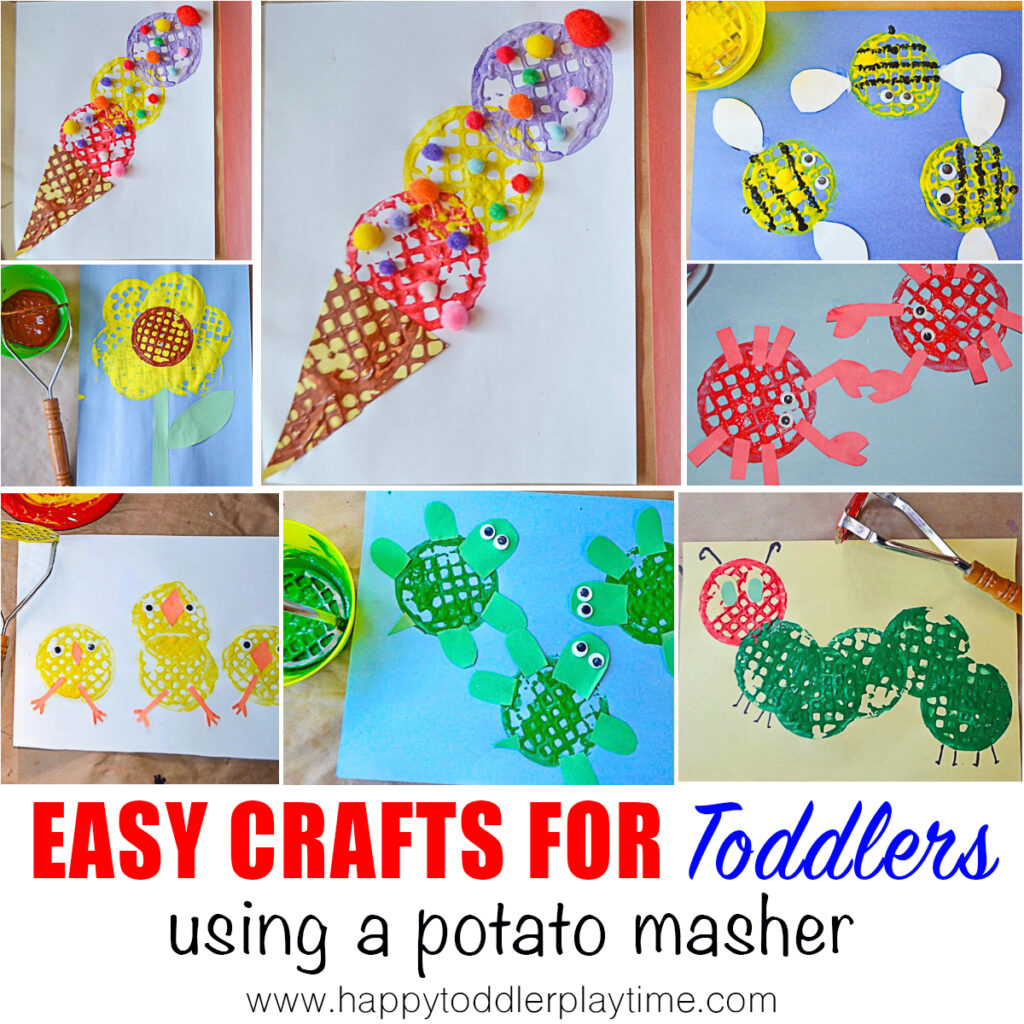 16 Fun Potato Masher Crafts - Happy Toddler Playtime