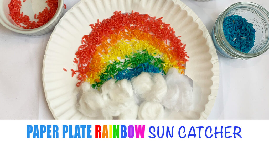 Rainbow Sun Catcher Craft - Happy Toddler Playtime