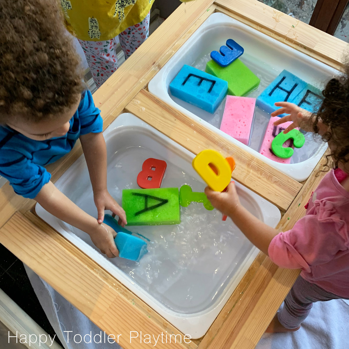 Sponge Letter Match - Happy Toddler Playtime