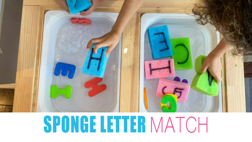 Sponge Letter Match - Happy Toddler Playtime