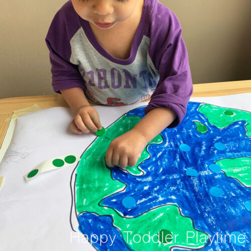 Earth Day Colour Sort - Happy Toddler Playtime