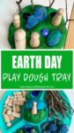 Earth Day DIY Play Dough Tray - Happy Toddler Playtime