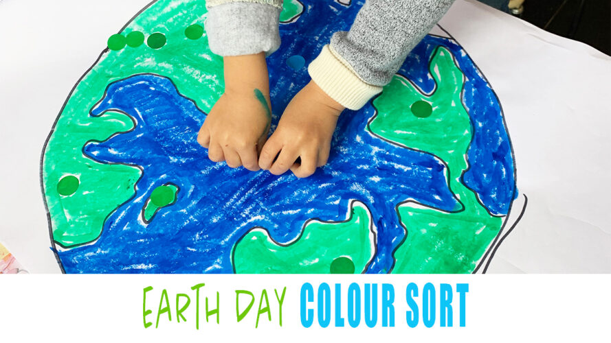 Earth Day Colour Sort - Happy Toddler Playtime