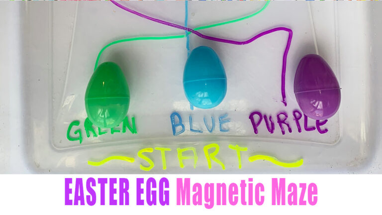 Easter Egg Magnetic Maze - Happy Toddler Playtime