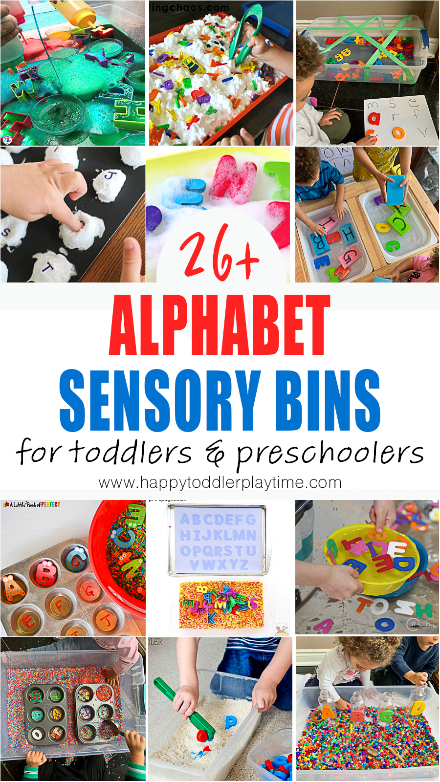 26+ Alphabet Sensory Bins - Happy Toddler Playtime