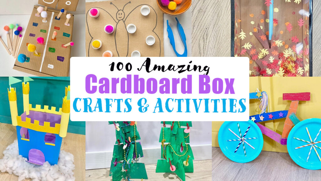 100+ Awesome Cardboard Box Crafts for Kids - Happy Toddler Playtime