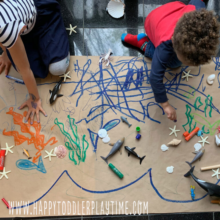 Make an Aquarium: An Easy Art Activity - Happy Toddler Playtime