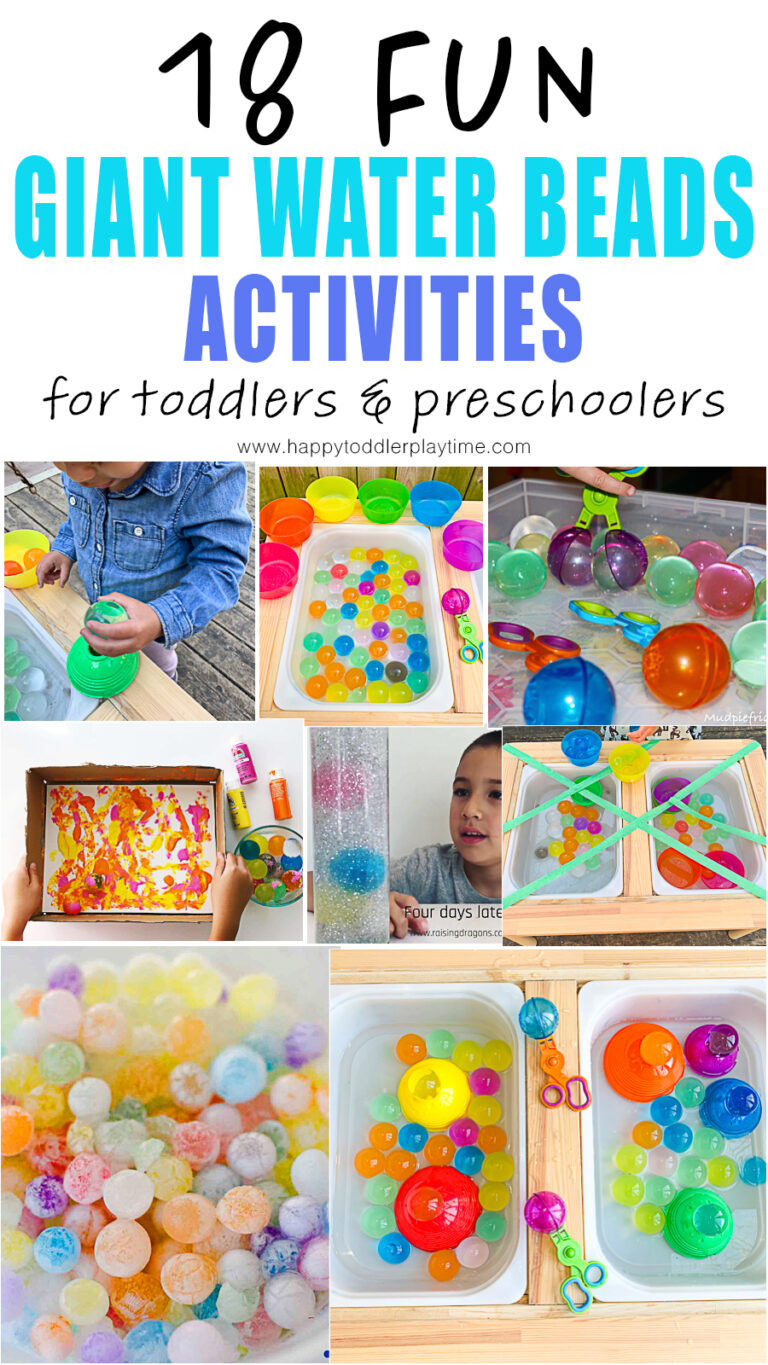 Amazing GIANT Water Bead Activities - Happy Toddler Playtime