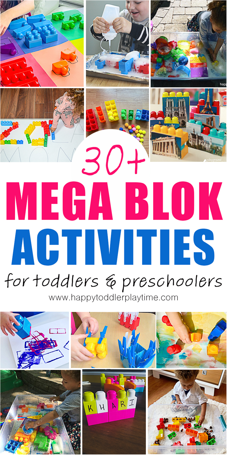 30 Toddler Activities using Mega Bloks - Happy Toddler Playtime