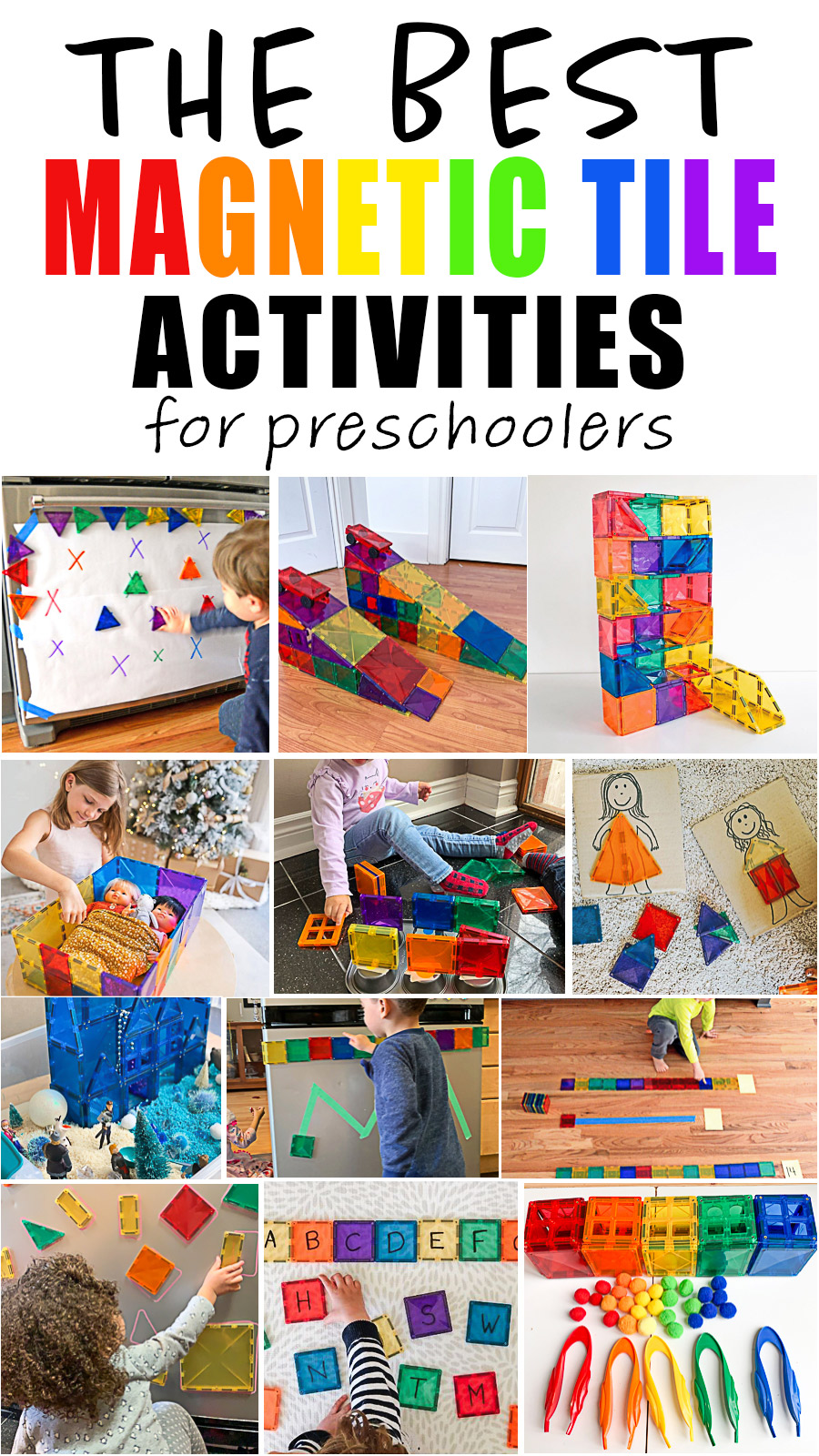25 Magnetic Tile Activities - Happy Toddler Playtime