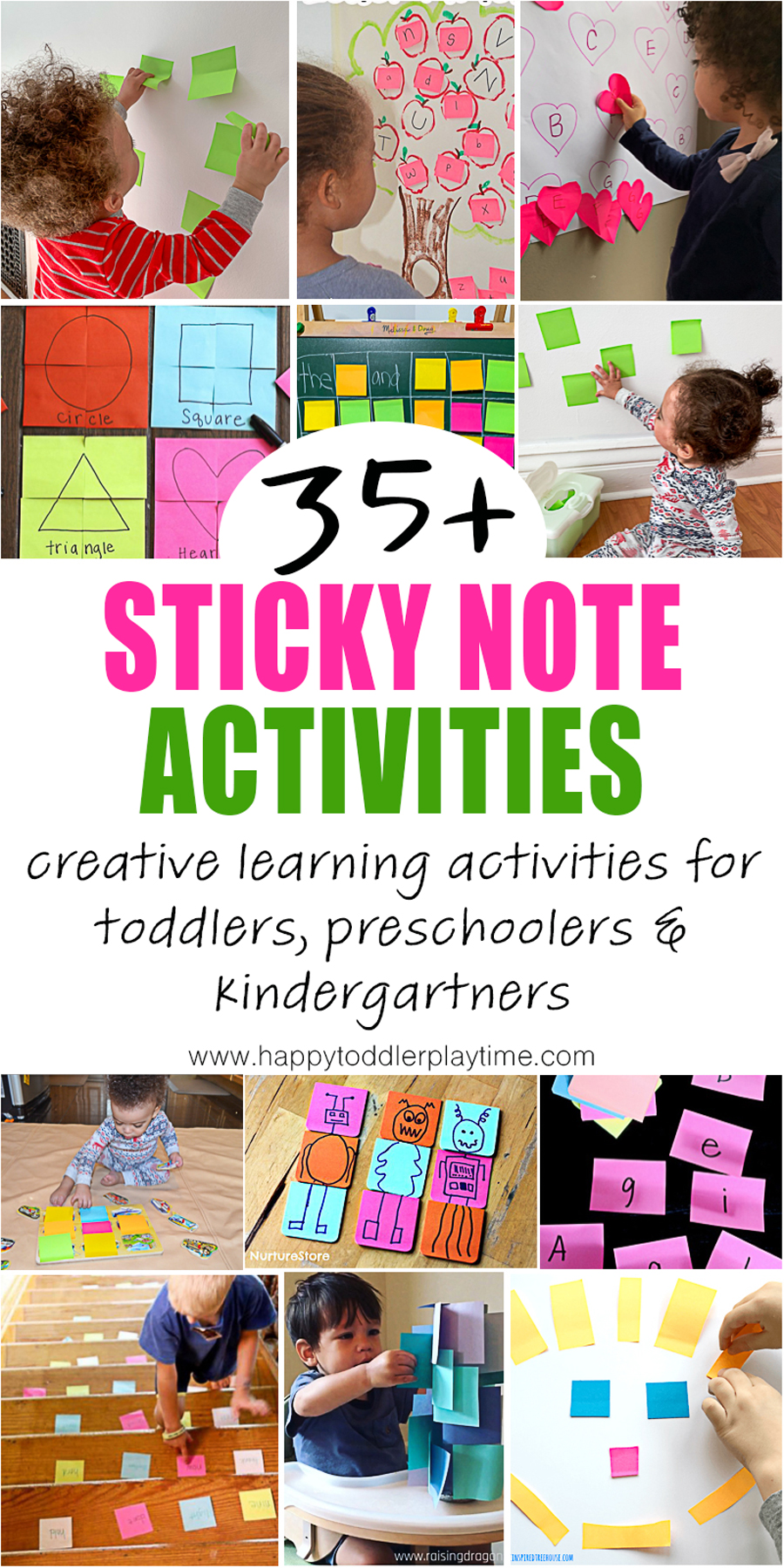 35+ Post-It Note Activities for Kids - Happy Toddler Playtime