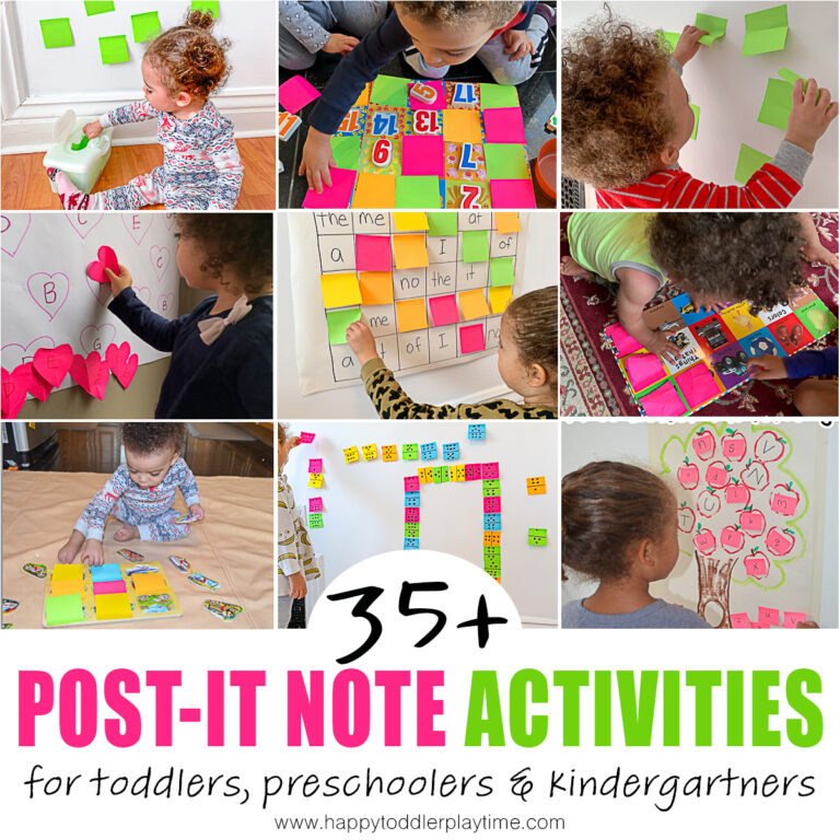 35+ Post-It Note Activities for Kids - Happy Toddler Playtime
