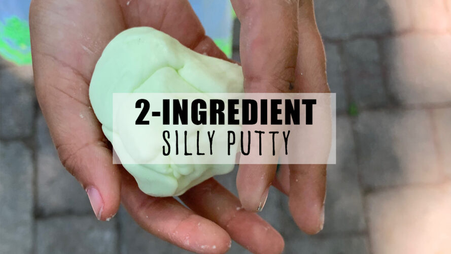 How to Make Silly Putty with only 2-Ingredients - Happy Toddler Playtime