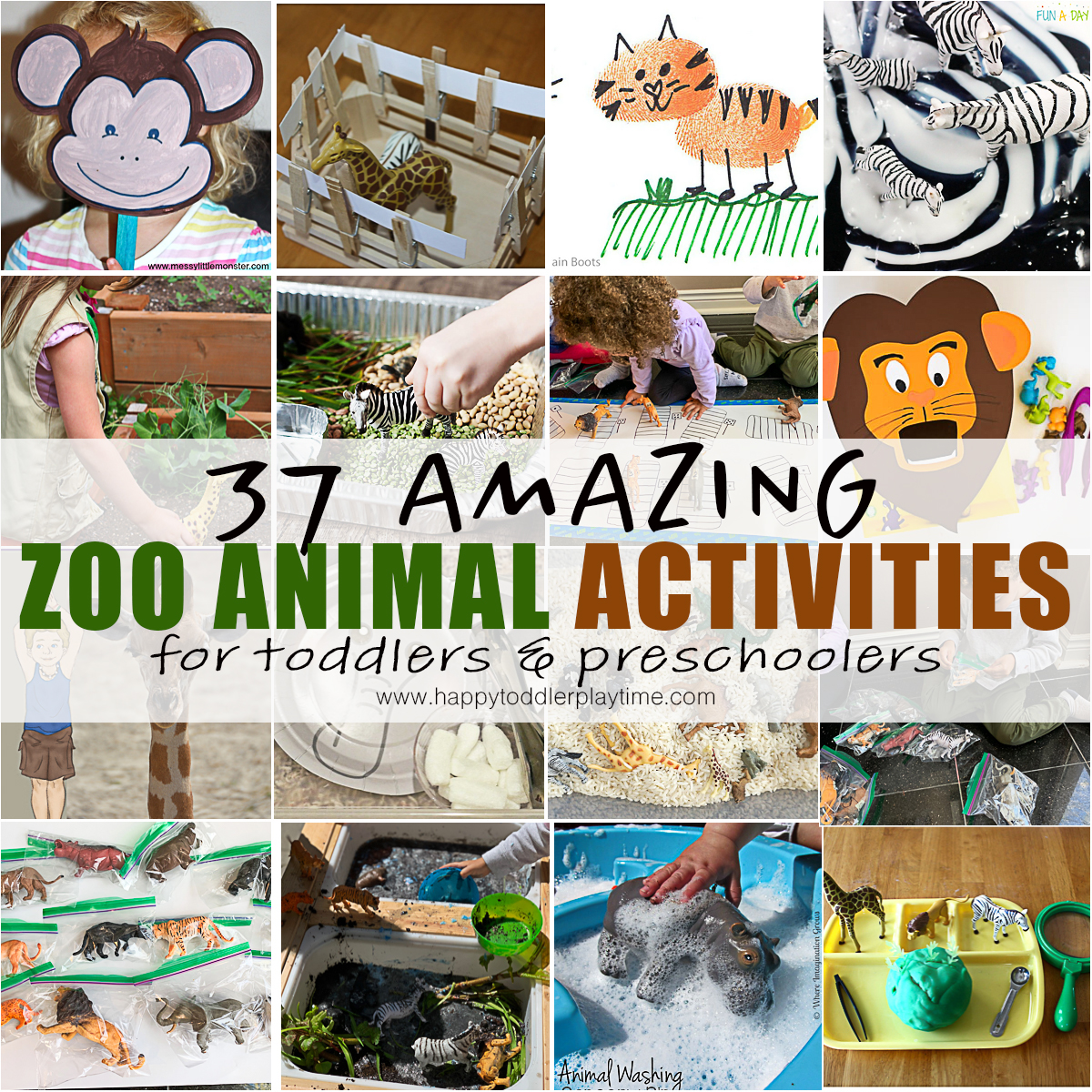 37 Amazing Zoo Animal Activities - Happy Toddler Playtime