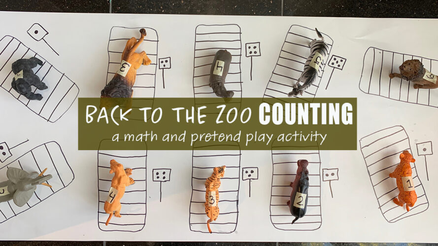 Back to the Zoo Counting Activity - Happy Toddler Playtime