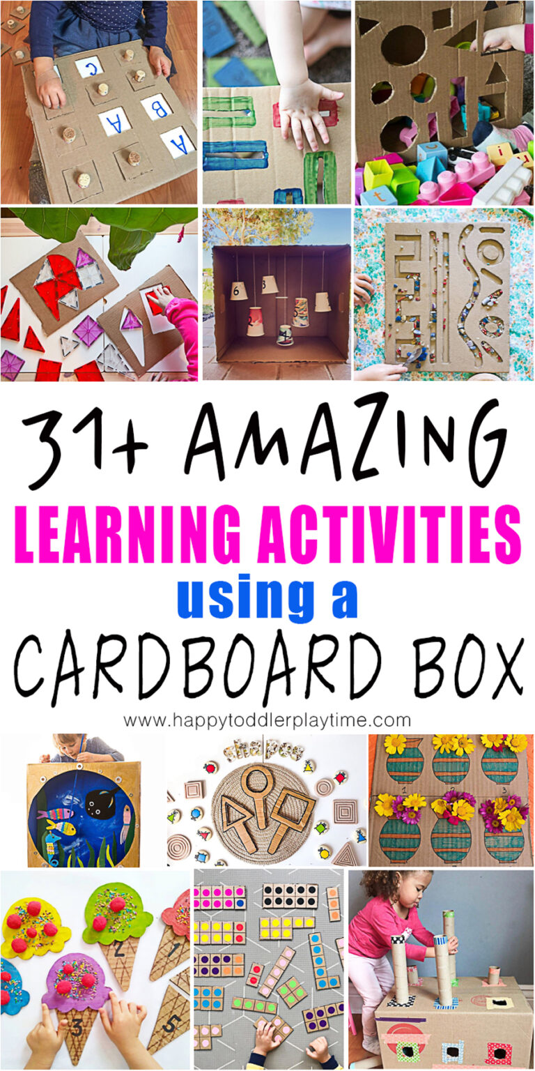 100+ Awesome Cardboard Box Crafts for Kids - Happy Toddler Playtime
