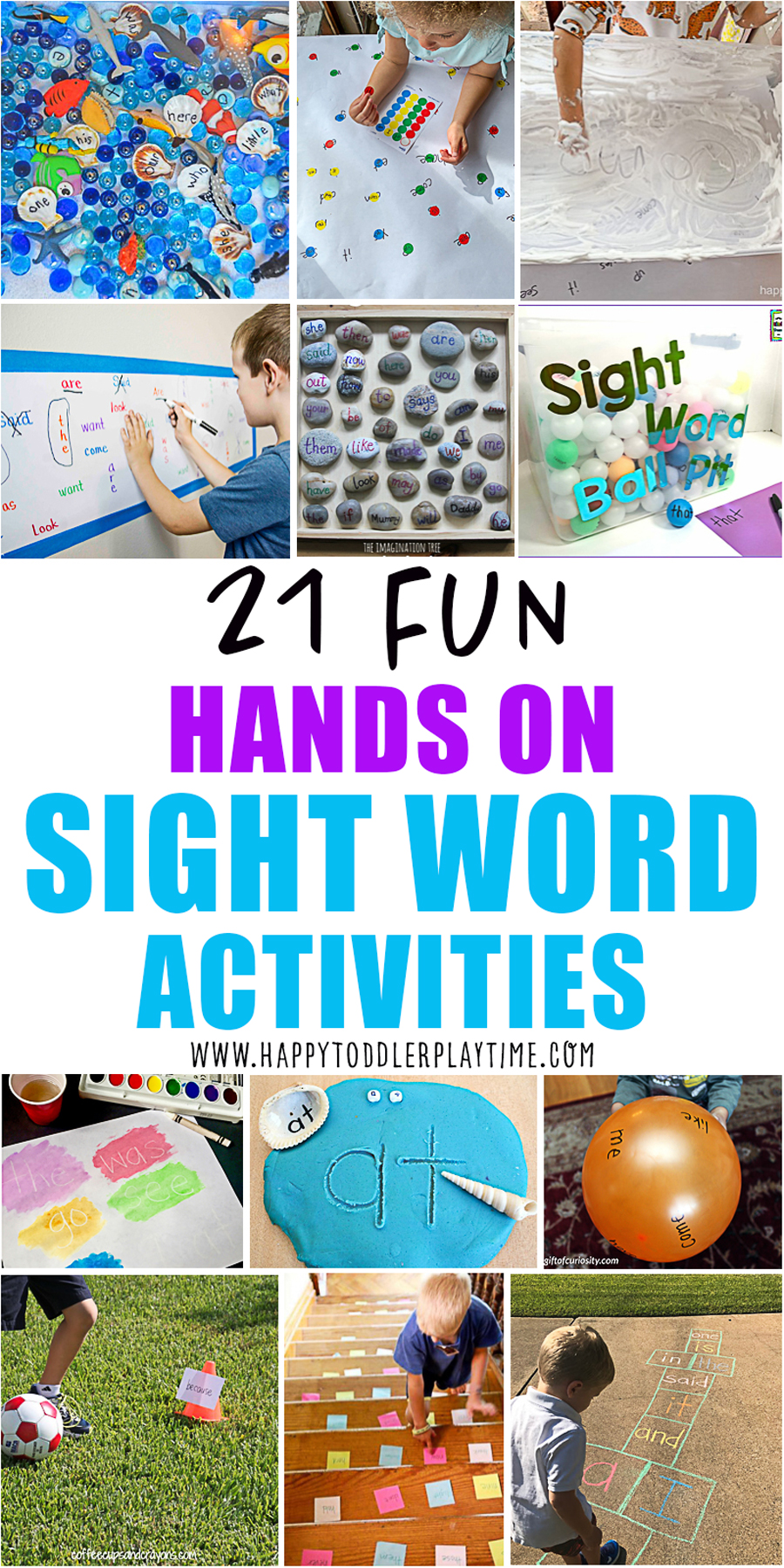 21 Hands On Sight Word Activities for Kindergartners - Happy Toddler ...