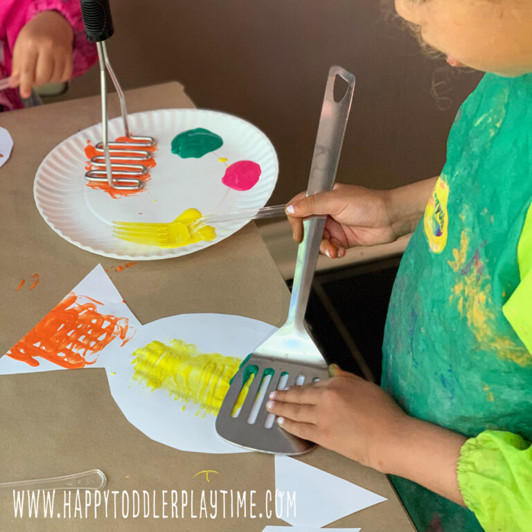 Father's Day Kitchen Tool Fish Craft - Happy Toddler Playtime