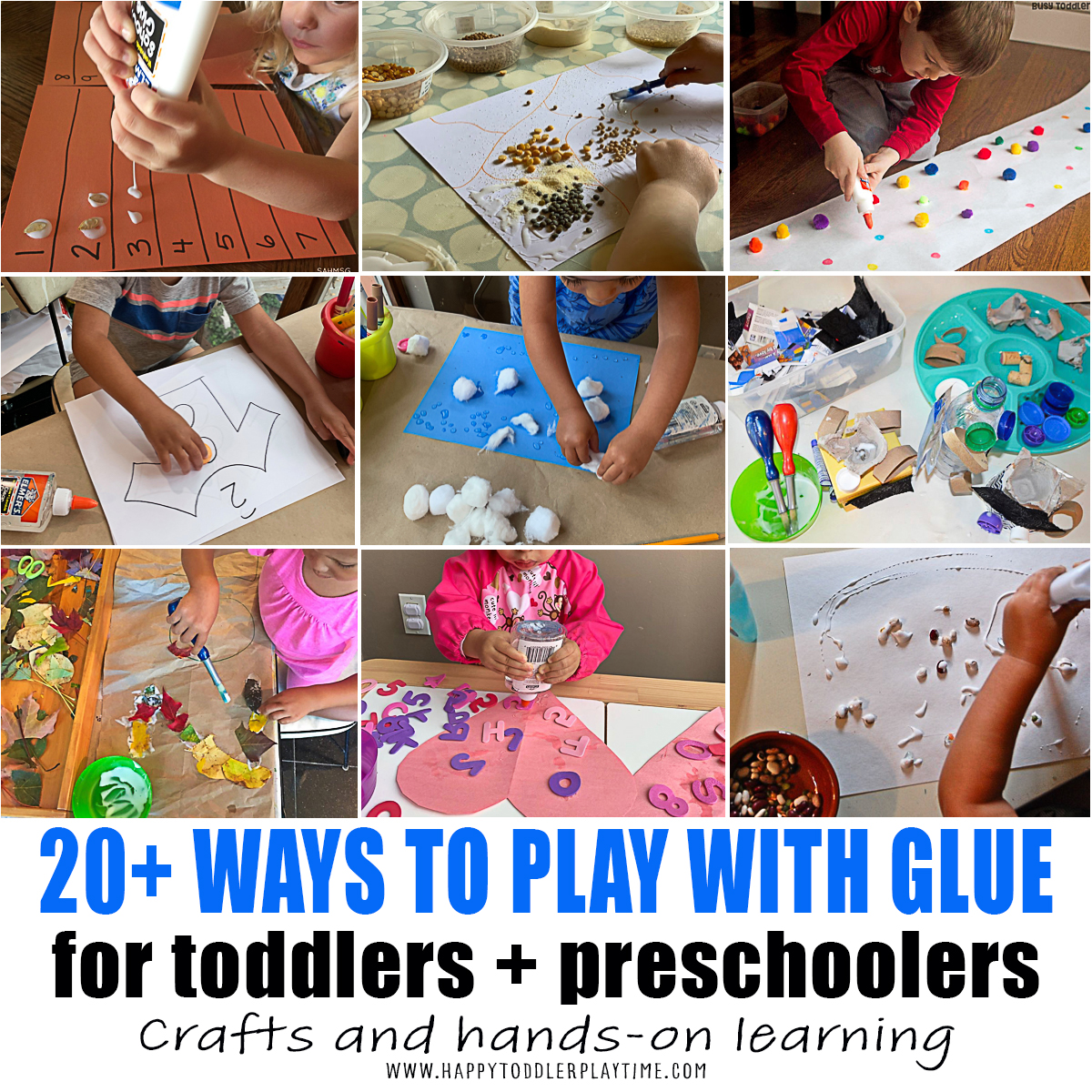 20 Gluing Activities For Toddlers Preschoolers Happy Toddler Playtime 20 Gluing Activities For Toddlers Preschoolers Happy Toddler Playtime