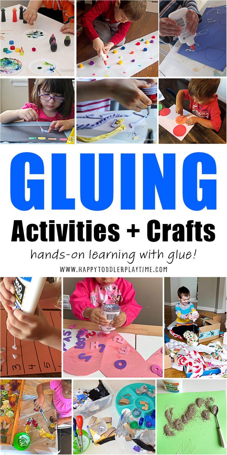 20+ Gluing Activities for Toddlers & Preschoolers - Happy Toddler Playtime