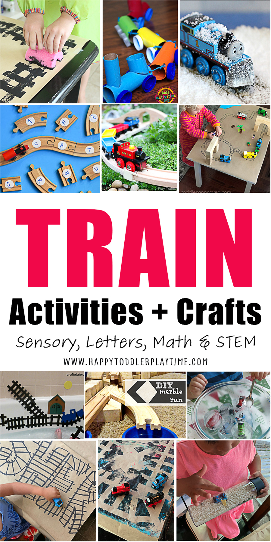 50+ Train Activities & Crafts - Happy Toddler Playtime