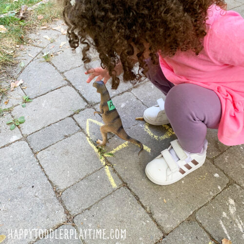 Dinosaur Letter Hunt - Happy Toddler Playtime