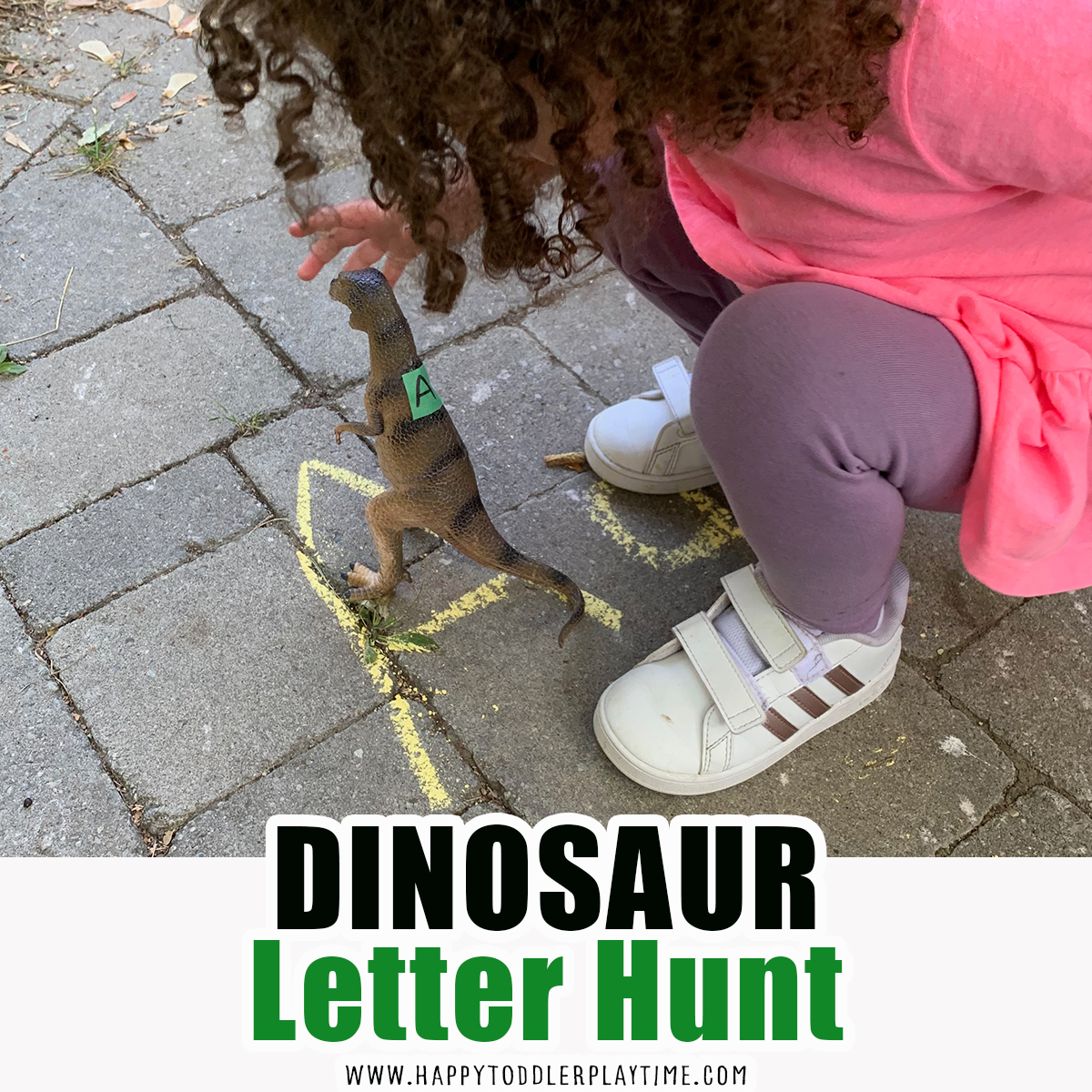 Dinosaur Letter Hunt - Happy Toddler Playtime