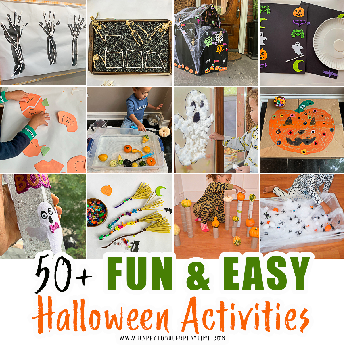 50+ Fun & Easy Halloween Activities & Crafts - Happy Toddler Playtime